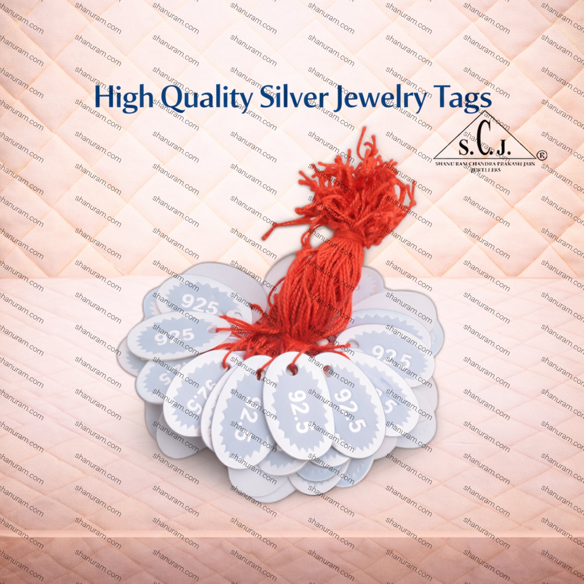 High Quality Silver Jewelry Tags – 92.5 Pre-Printed (Pack of 10 Bunche ...