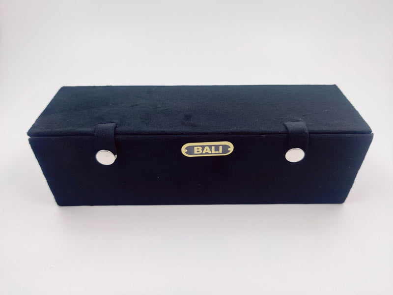 16-pair Black Suede Bali Storage Box | Bali Vanity Box | Bali Folder B ...
